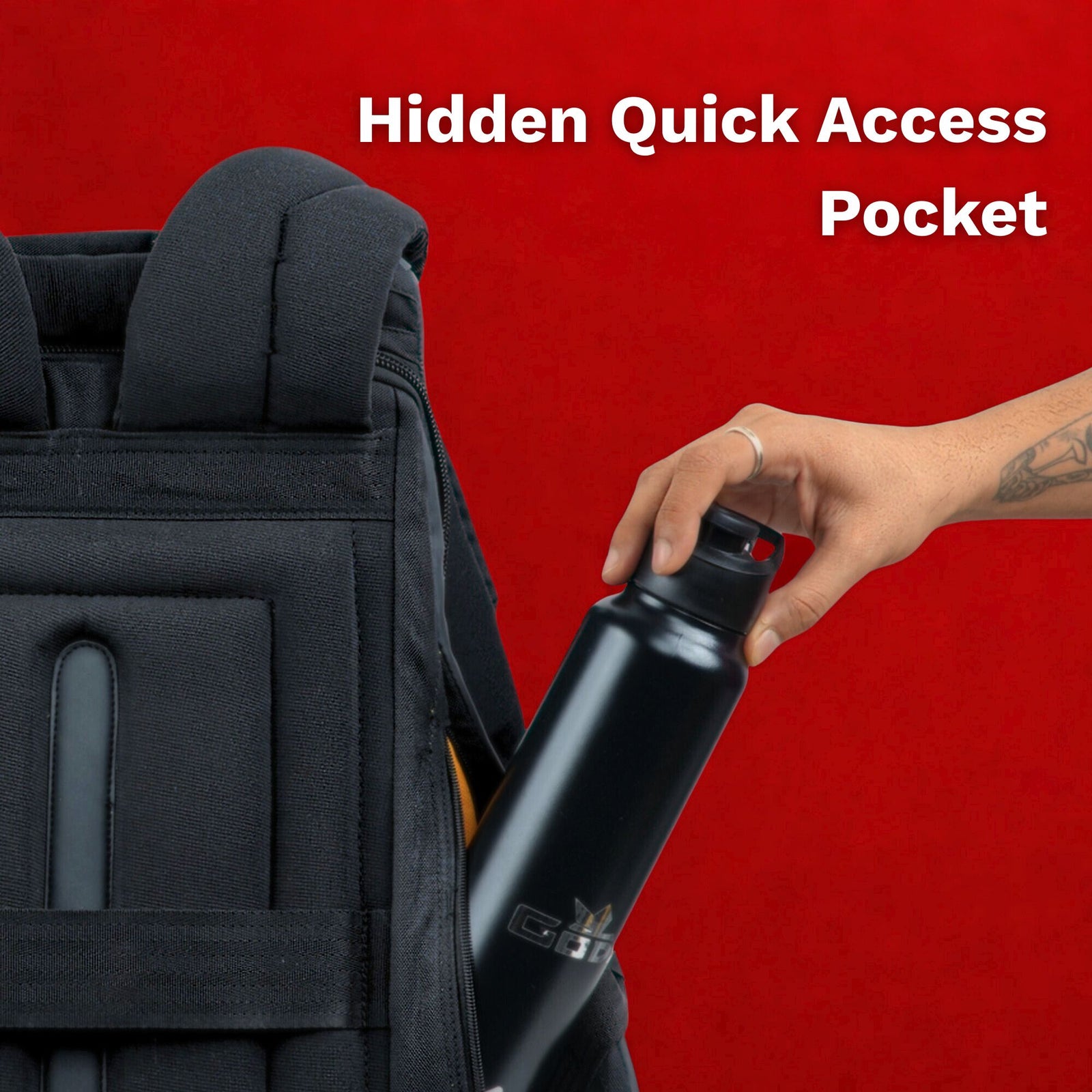 Ghost Slasher Laptop Backpack 25L | Bold Diagonal Opening, Hard Shell ...