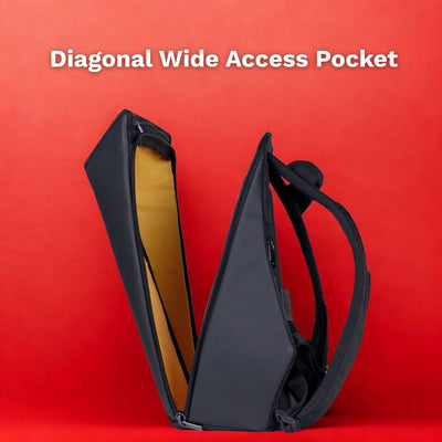 Ghost Slasher Laptop Backpack 25L | Bold Diagonal Opening, Hard Shell ...